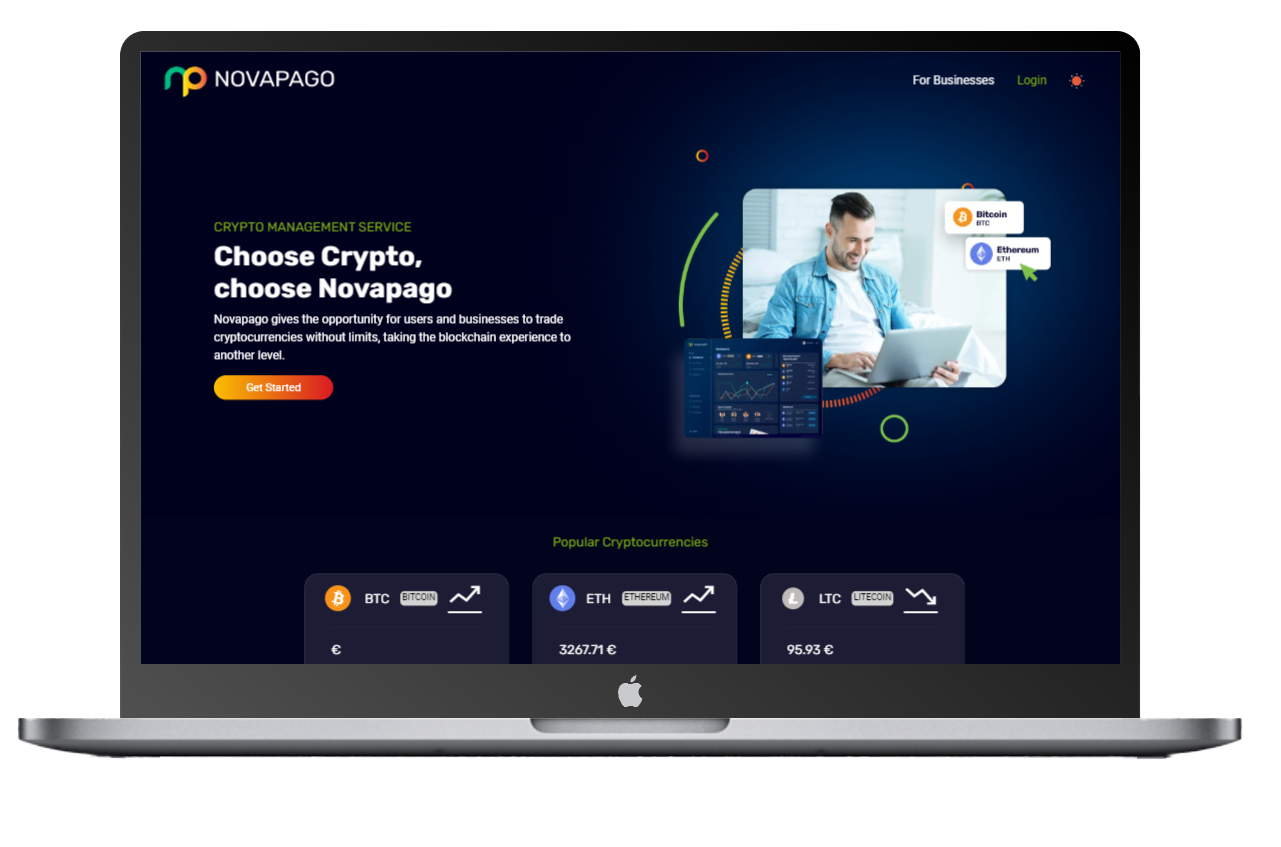 Novapago Landing Page - Continental Tech